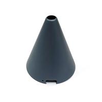 China Spun 5052 Aluminum Conical Lamp Shade Dark Grey Hard Anodized Aluminum Spinning Pendant Light Housing Enclosure for sale
