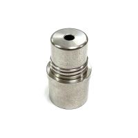 China Custom Swiss Turned SUS304 Threaded Coupling Sleeve OEM CNC Turning Fluid Fitting CNC Machined Hose Adapter Connector for sale