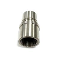 China Custom Swiss Turned SUS304 Threaded Coupling Sleeve OEM CNC Turning Fluid Fitting CNC Machined Hose Adapter Connector for sale