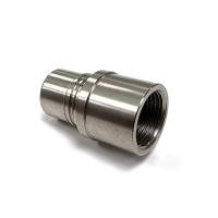 China Custom Swiss Turned SUS304 Threaded Coupling Sleeve OEM CNC Turning Fluid Fitting CNC Machined Hose Adapter Connector for sale