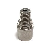 China Custom CNC Male Female Adapter Swiss Turned  SUS304 Threaded Reducing Coupling CNC Machined Fluid Pipe Connector for sale