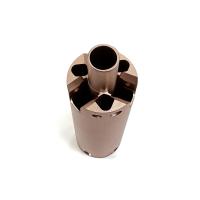 China Custom OEM CNC Machined Aluminum Cylindrical Instrument Cavity Housing Champagne Anodized Equipment Enclosure for sale