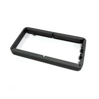 China Custom 6061-T6 Aluminum Display Bezel Frame Matte Black Anodized HMI Touch Screen Instrument Panel Frame for sale