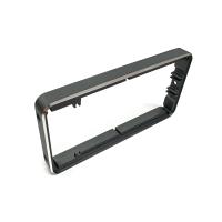 China Custom 6061-T6 Aluminum Display Bezel Frame Matte Black Anodized HMI Touch Screen Instrument Panel Frame for sale