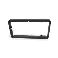 China Custom 6061-T6 Aluminum Display Bezel Frame Matte Black Anodized HMI Touch Screen Instrument Panel Frame for sale