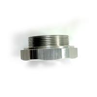 China Custom CNC Turn-Mill Hexagonal 316 Stainless Steel Threaded Instrument End Cap Tri-Spoke Hollow Threaded Housing for sale