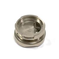 China CNC Machined Hexagonal 304 Stainless Steel Sensor Housing Precision Instrument Enclosure with Slots & Internal Threads for sale