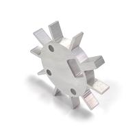 China Custom 6063 Aluminum Sunflower Heat Sink CNC Machined Small Motor Extrusion Heatsink with 10 Cooling Fins for sale
