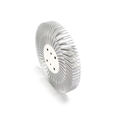 China Custom Round Sunflower Aluminum Heatsink Extruded Circular COB LED Heat Sink Extrusion Aluminum Cooling Heatsink for sale