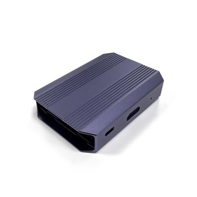 China Custom 6063 Aluminum Extrusion Enclosure CNC Machined Housing Electronic Case for Mini Gateway Extruded Housing for sale