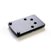 China RMR Dovetail Red Dot Mount 7075‑T6 Aluminum Matte Black Anodized Adapter Plate Custom CNC Machined Component for sale