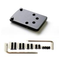 China RMR Dovetail Red Dot Mount 7075‑T6 Aluminum Matte Black Anodized Adapter Plate Custom CNC Machined Component for sale