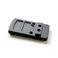 China RMR Dovetail Red Dot Mount 7075‑T6 Aluminum Matte Black Anodized Adapter Plate Custom CNC Machined Component for sale