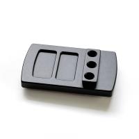 China RMSc Dovetail Red Dot Mount 7075‑T6 Aluminum Matte Black Anodized CNC Machined Adapter Mount Custom OEM Manufacturer for sale