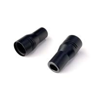 China Custom Swiss-Type CNC Turned 6063 Aluminum Microphone Housing Matte Black Anodized Wireless Mic Shell for sale