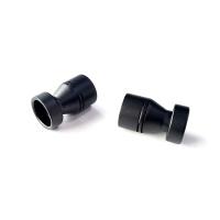 China Custom Swiss-CNC Turned Flanged Aluminum Mic Enclosure Hard Matte Anodized Microphone Capsule Shell for sale