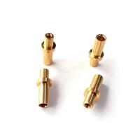 China Custom CNC Turned Brass Stepped Hollow Pin Non‑Through Bore Conductive Hollow Terminal for Electrical Connector for sale