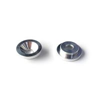 China Custom 6061‑T6 Aluminum Countersunk Stepped Washer Conical Spacer with Tapered Sink Hole for Screw Locating & Clamping for sale