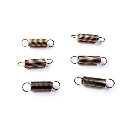 China Custom SUS304 Double Hook Extension Spring Dual Round Loop Ends Tension Pull Spring for Mechanical Reset Applications for sale