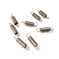 China Custom SUS304 Double Hook Extension Spring Dual Round Loop Ends Tension Pull Spring for Mechanical Reset Applications for sale