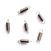 China Custom SUS304 Double Hook Extension Spring Dual Round Loop Ends Tension Pull Spring for Mechanical Reset Applications for sale