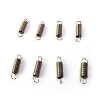 China Custom SUS304 Double Hook Extension Spring Dual Round Loop Ends Tension Pull Spring for Mechanical Reset Applications for sale