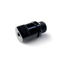 China Custom 6061 Eccentric Thread Conversion Adapter Anodized External Transfer Connector with Flat Milling Locating Step for sale