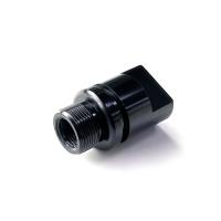 China Custom 6061 Eccentric Thread Conversion Adapter Anodized External Transfer Connector with Flat Milling Locating Step for sale