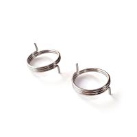 China Custom 304 Helical Torsion Spring with Straight Arms 1.0mm Wire Diameter Double Arm Rotational Return Torsion Spring for sale