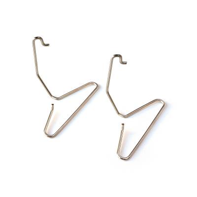China Custom 304 Stainless Steel Wire Form Hook 1.0mm Wire Precision CNC Bent Wire Spring Hook for Industrial Hardware for sale