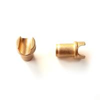 China Custom CNC Turn-Mill Machined H59 Brass Threaded Connector Precision Fitting with Notch Claw Raw Brass Finish for sale
