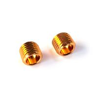 China Custom Aluminum Diagonal Serrated Knurled Bushing CNC Mill-Turn Composite Machined Precision Anti-slip Insert Sleeve for sale
