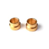 China Custom CNC Turned Brass Step Bushing Flange Bushing Precision Bearing Sleeve OEM Machined Sleeve with Step Profile for sale