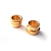 China Custom CNC Turned Brass Step Bushing Flange Bushing Precision Bearing Sleeve OEM Machined Sleeve with Step Profile for sale