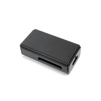 China Custom CNC Machined Two-Piece Cover Aluminum Enclosure Matte Black Anodized 6061-T6 PCB Module Electronic Housing for sale