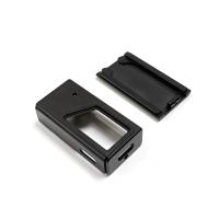 China Custom CNC Machined Two-Piece Cover Aluminum Enclosure Matte Black Anodized 6061-T6 PCB Module Electronic Housing for sale