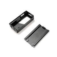 China Custom CNC Machined Two-Piece Cover Aluminum Enclosure Matte Black Anodized 6061-T6 PCB Module Electronic Housing for sale