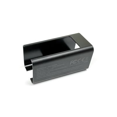 China Custom Aluminum Extrusion Enclosure 6063 Black Anodized CNC Machined Aluminum Electronic Housing OEM Extruded Shell for sale