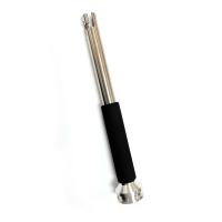 China Custom CNC Turn-Mill Stainless Steel Operating Handle Polished Machinery Grip Handle with EVA Anti-slip Sleeve for sale
