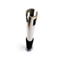 China Custom CNC Turn-Mill Stainless Steel Operating Handle Polished Machinery Grip Handle with EVA Anti-slip Sleeve for sale