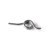 China SUS304 Stainless Steel Small Custom Torsion Spring with 2 Coils Mirror Bright Finish for Fishing Tackle & Mechanical Hinge for sale