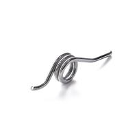 China SUS304 Stainless Steel Small Custom Torsion Spring with 2 Coils Mirror Bright Finish for Fishing Tackle & Mechanical Hinge for sale
