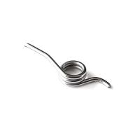 China SUS304 Stainless Steel Small Custom Torsion Spring with 2 Coils Mirror Bright Finish for Fishing Tackle & Mechanical Hinge for sale