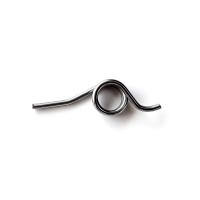 China SUS304 Stainless Steel Small Custom Torsion Spring with 2 Coils Mirror Bright Finish for Fishing Tackle & Mechanical Hinge for sale
