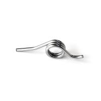 China SUS304 Stainless Steel Small Custom Torsion Spring with 2 Coils Mirror Bright Finish for Fishing Tackle & Mechanical Hinge for sale