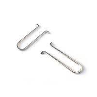 China Custom Wire Formed U-Shaped Spring Pin CNC Wire Bending Wire Form Clip OEM Precision Bent Wire with Double Small End Hooks for sale