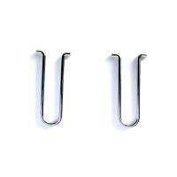 China Custom Wire Formed U-Shaped Spring Pin CNC Wire Bending Wire Form Clip OEM Precision Bent Wire with Double Small End Hooks for sale