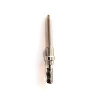China Custom 304 Stainless Steel Multi-Step Threaded Locating Shaft with Milled Flat Swiss CNC Turned Precision Stepped Shaft for sale