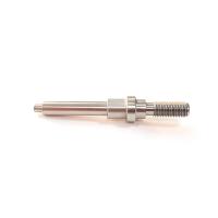 China Custom 304 Stainless Steel Multi-Step Threaded Locating Shaft with Milled Flat Swiss CNC Turned Precision Stepped Shaft for sale