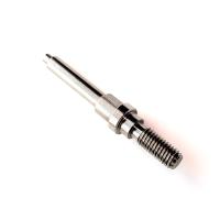 China Custom 304 Stainless Steel Multi-Step Threaded Locating Shaft with Milled Flat Swiss CNC Turned Precision Stepped Shaft for sale